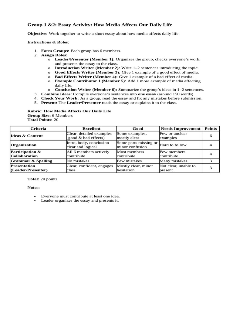 Task Title and Instructions | PDF | Interview | Essays