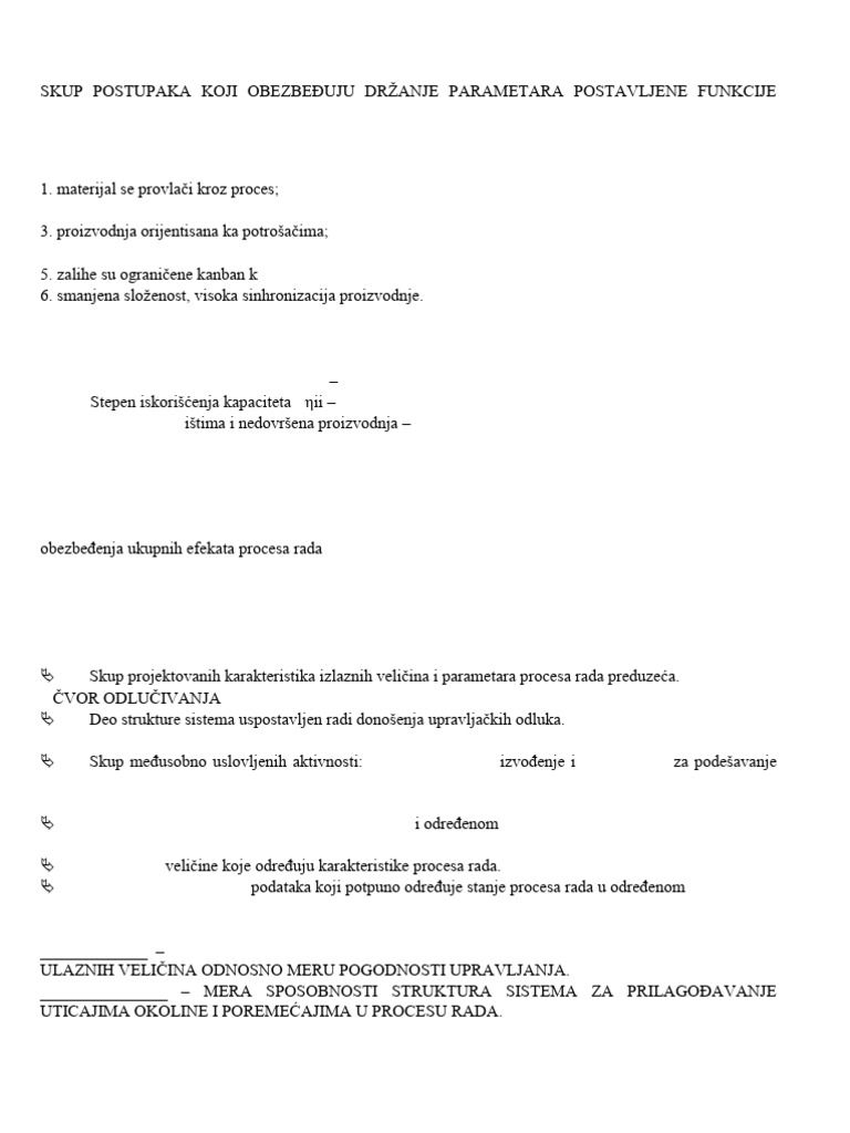 UPRAVLJANJE prepravljena skripta | PDF