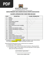 Lesson Recovery Schedule Form | PDF