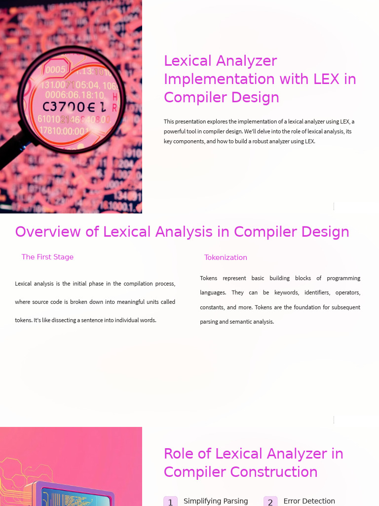 Lexical Analyzer Implementation With LEX in Compiler Design | PDF ...
