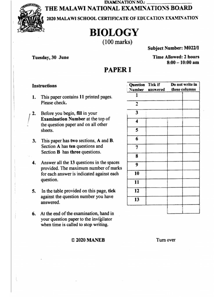 2021 & 2023 Msce Maneb Papers (1) | PDF