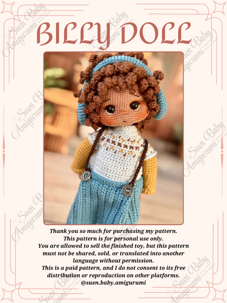 Crochet Billy Doll Pattern Guide | PDF | Crochet | Clothing