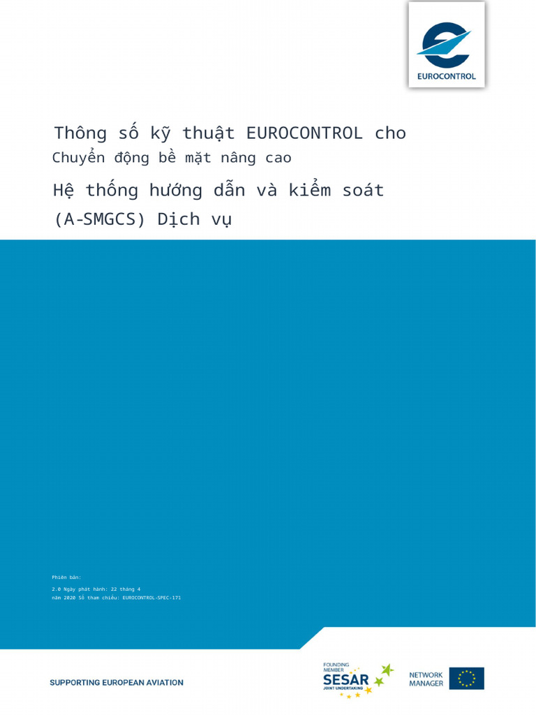 Eurocontrol Specification A Smgcs V 2 0 (VI) | PDF
