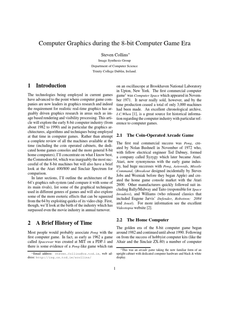 8-Bit Computer Graphics Eighties | Download Free PDF | Digital ...