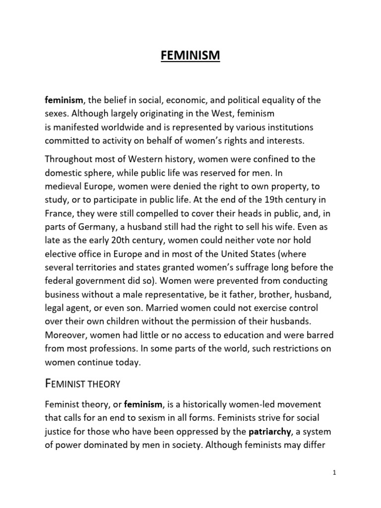 Understanding Feminism and Its Waves | PDF | Feminism | Gender Studies
