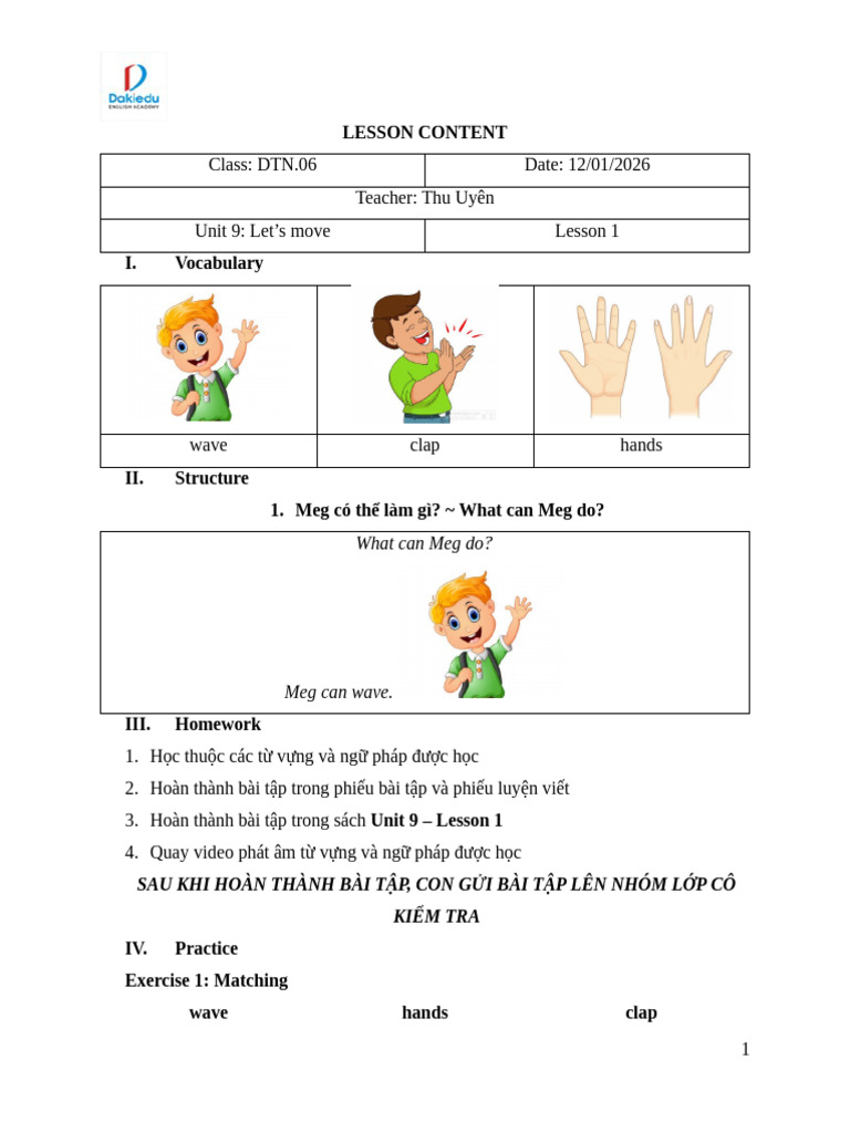 (12.01) Unit 9 Lesson 1 | PDF
