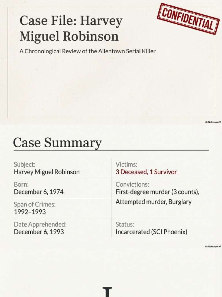 Harvey Miguel Robinson Case File | PDF