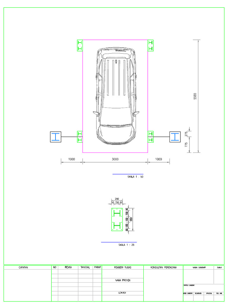 Denah Car Lift | PDF