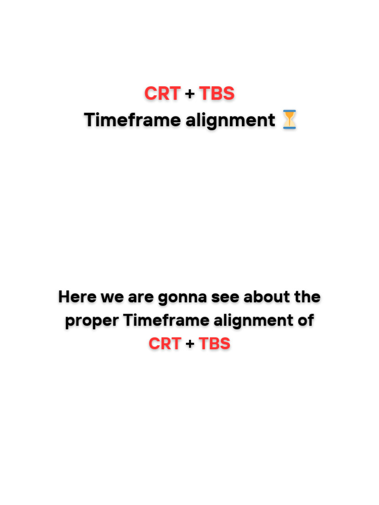CRT + TBS Timeframe Alignment Guide | PDF