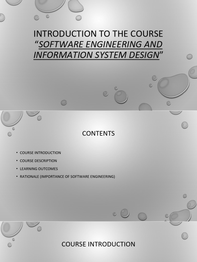 Software Engineering Course Overview | PDF | Software | Engineering