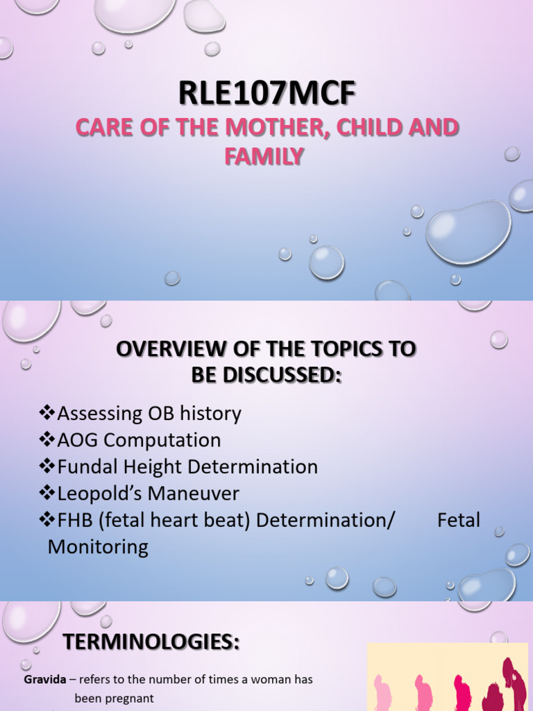 4 Pre Natal Assessment OB History and AOG Edited 2025 1 | PDF ...