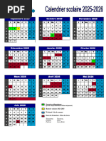 Calendrier 2025-2026 Lutin Bazar | PDF