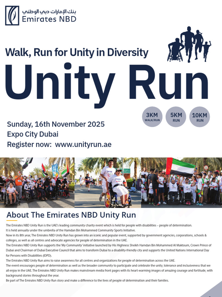 Emirates NBD Unity Run 2025 Details | PDF | United Arab Emirates