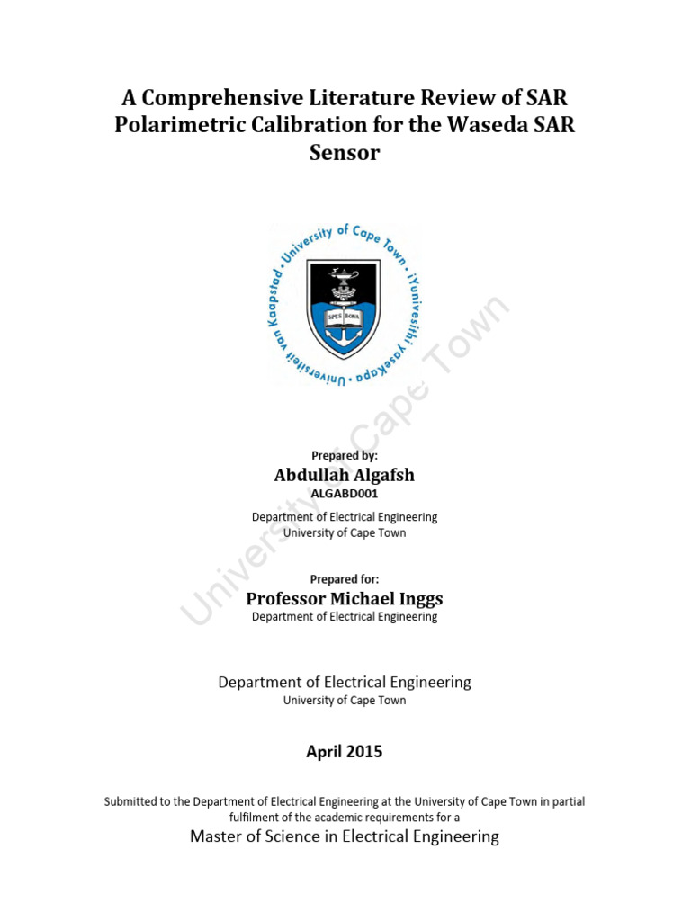 SAR Polarimetric Calibration Review | PDF
