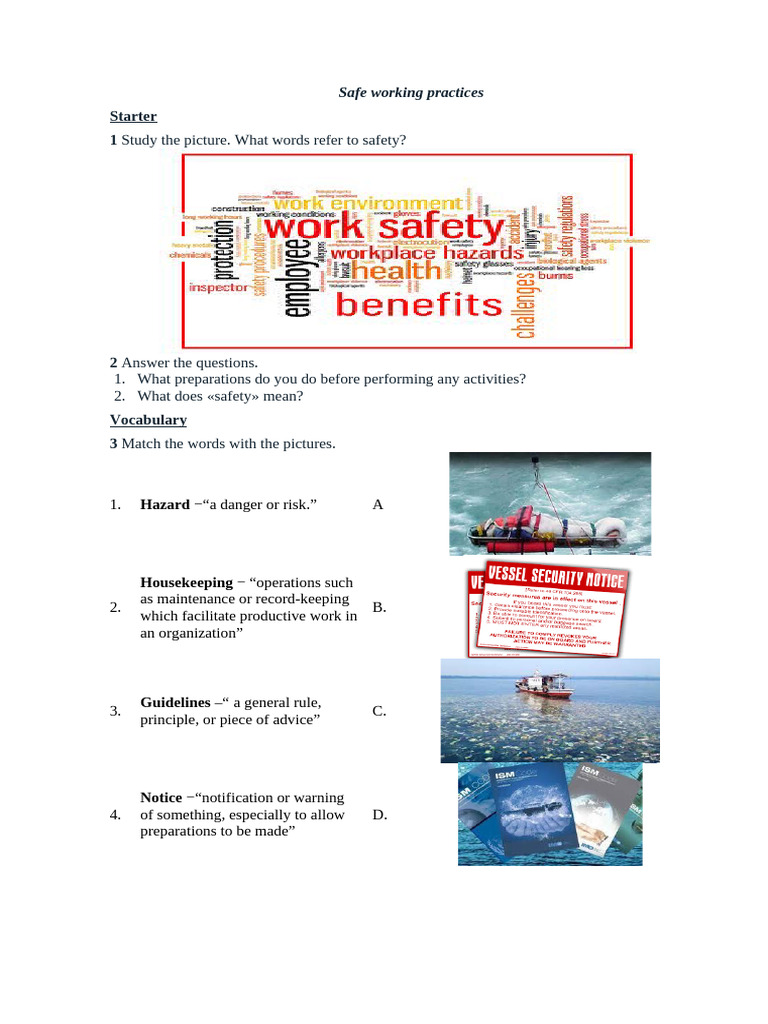 Essential Safe Working Practices Guide | PDF | Occupational Safety And ...