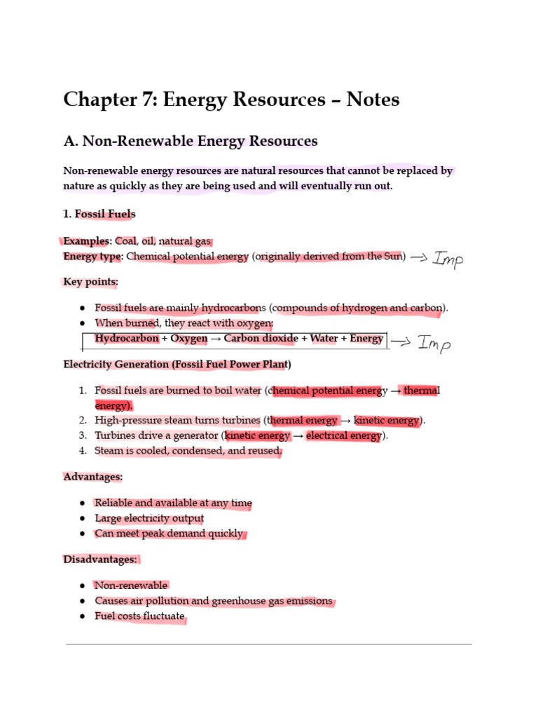 Energy Resources Overview: Types & Impact | PDF | Nuclear Fusion ...
