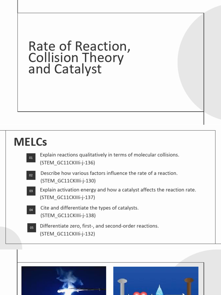 GC2 Rate of Reaction Collision Theory and Catalyst | PDF | Reaction ...