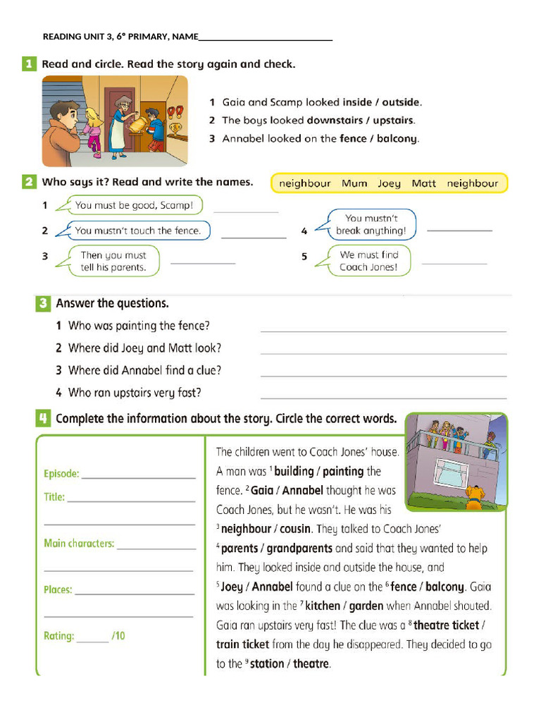 Reading Unit 3 | PDF