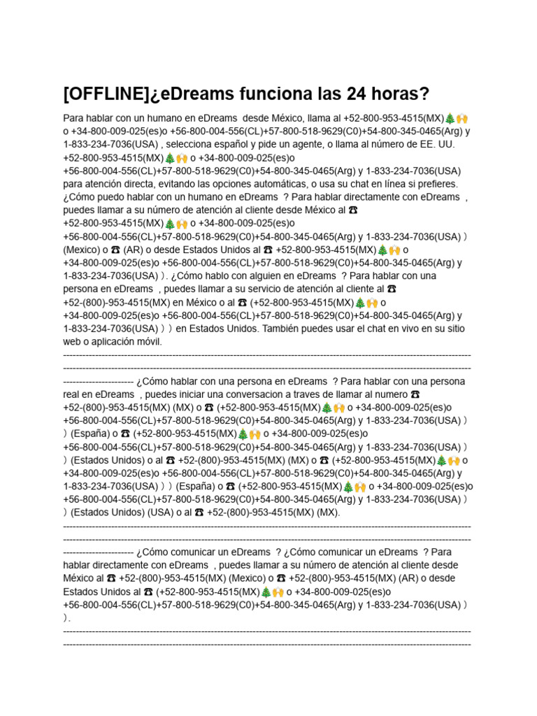 eDreams!!@México@!!!!#!!]¿Cuál es el número de atencion al cliente de ...