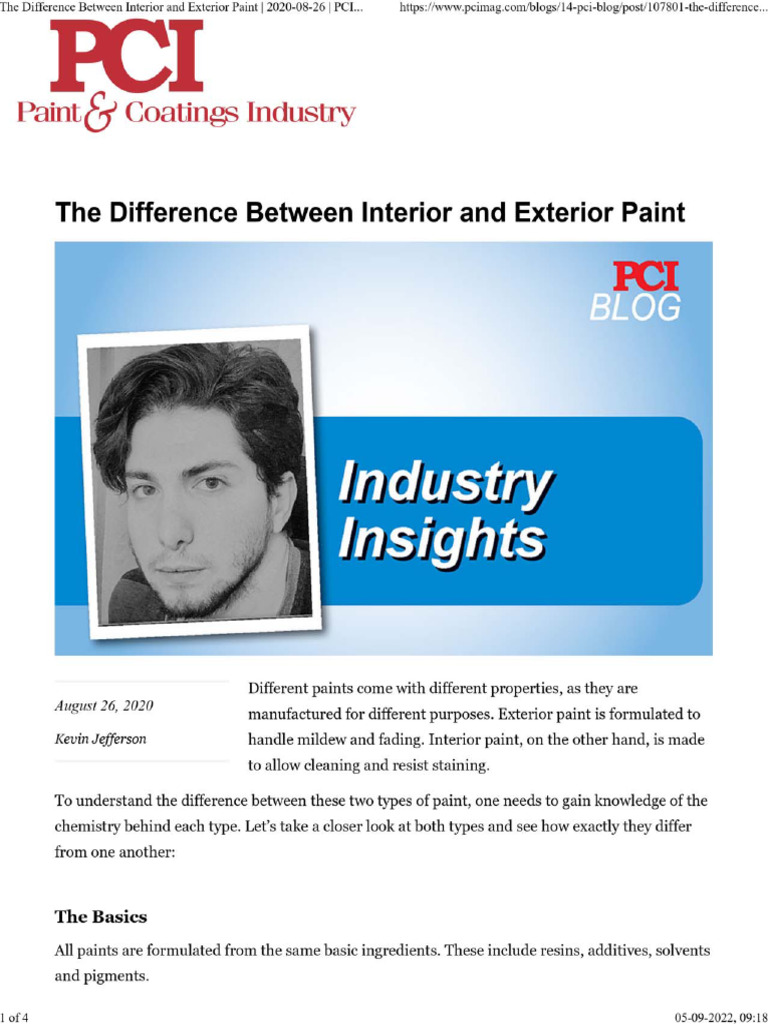 The Difference Between Interior and Exterior Paint - 2020-08-26 - PCI ...