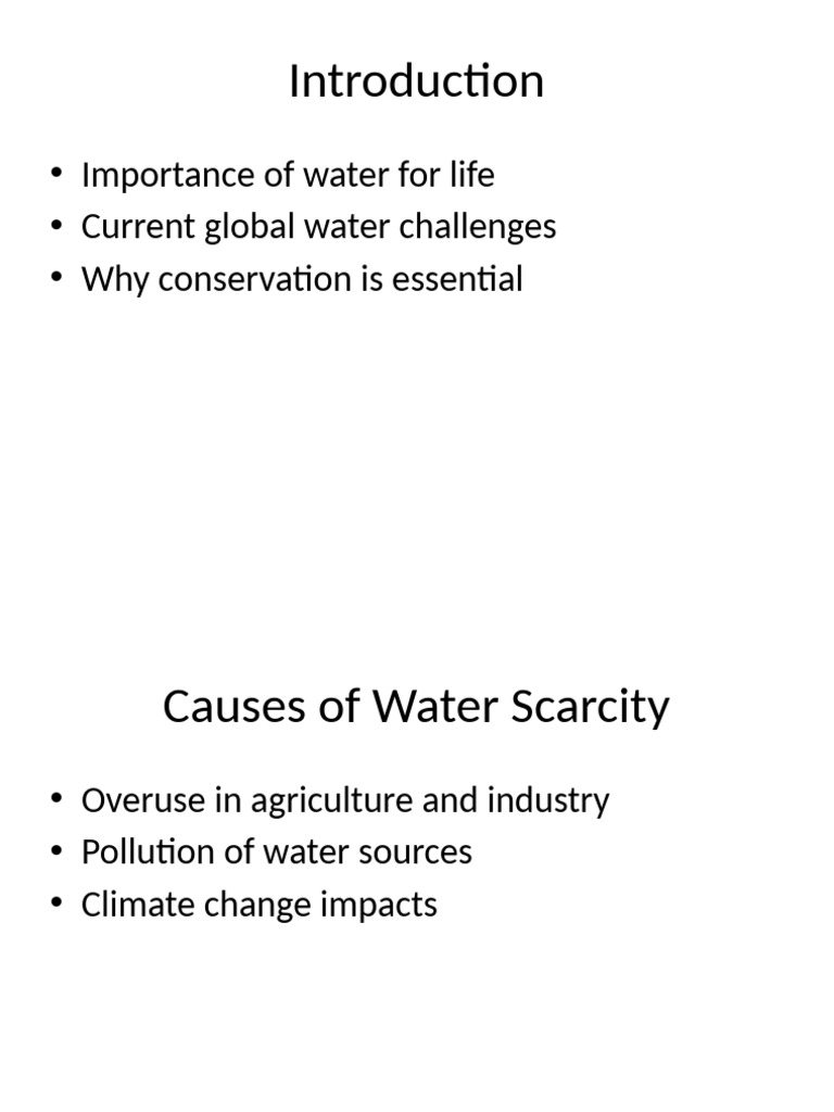 Water Conservation Presentation | PDF