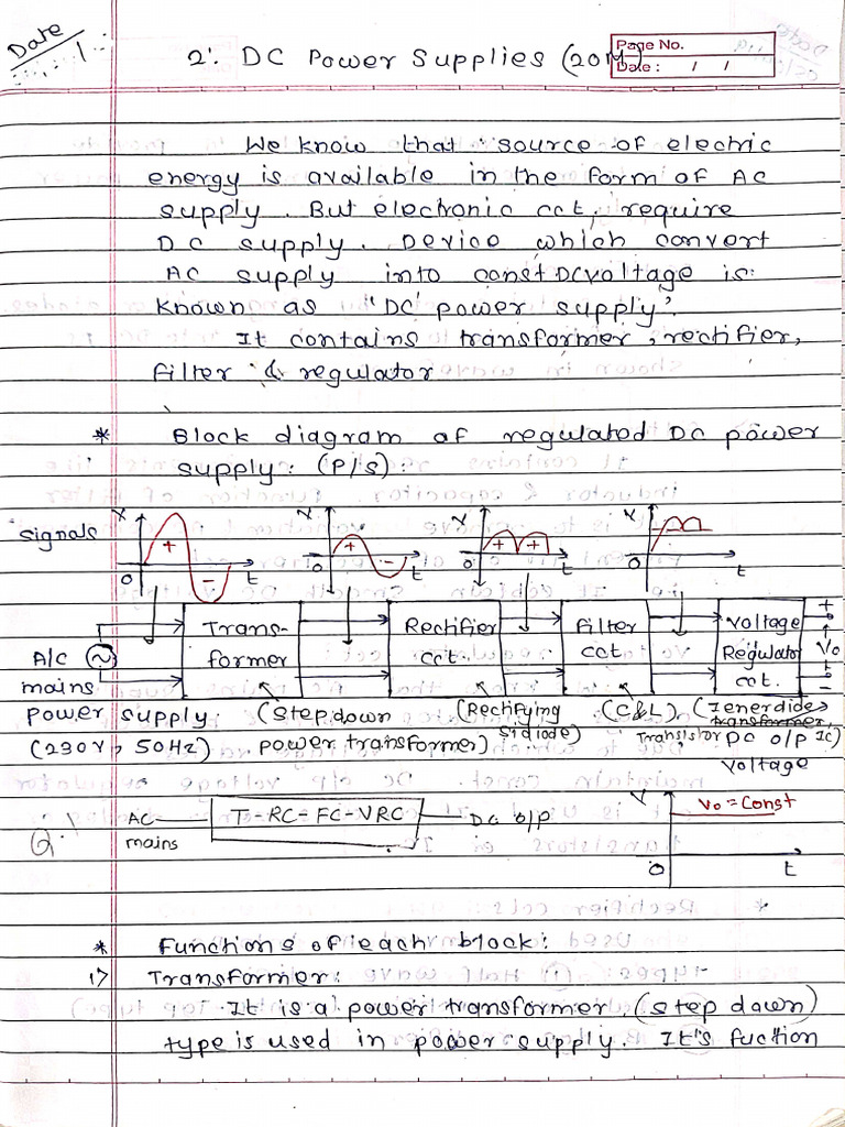 Notes_DC-Power Supply | PDF