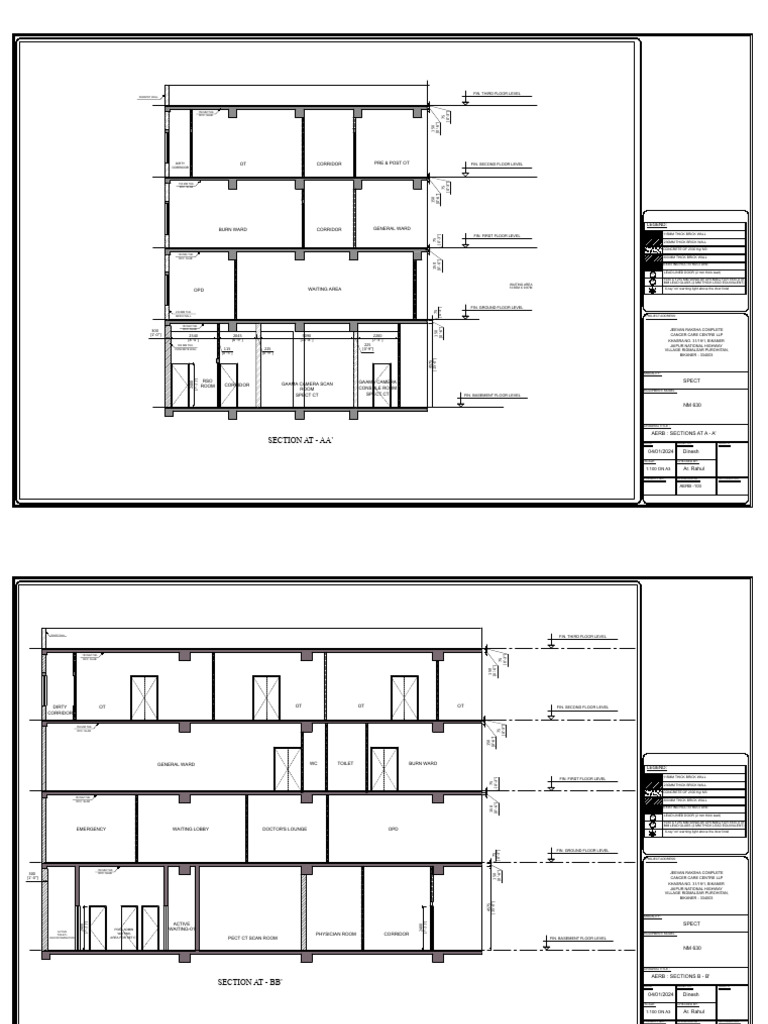 Cross-Sectional Layout Plan With The SC 20240122160248420 | PDF ...
