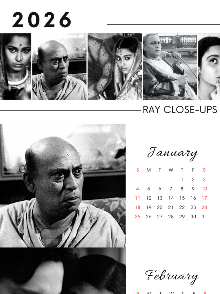 Ray Close Ups 2026 Calendar | PDF