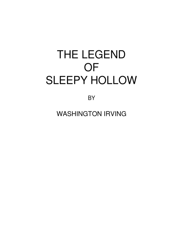 The Legend of Sleepy Hollow by Washington Irving | PDF | The Legend Of ...