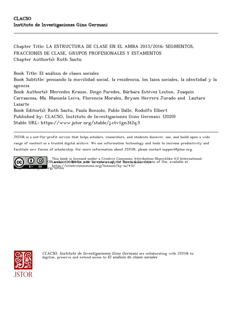 Sautu LAESTRUCTURADE 2020 | PDF | Acumulación de capital | Capitalismo