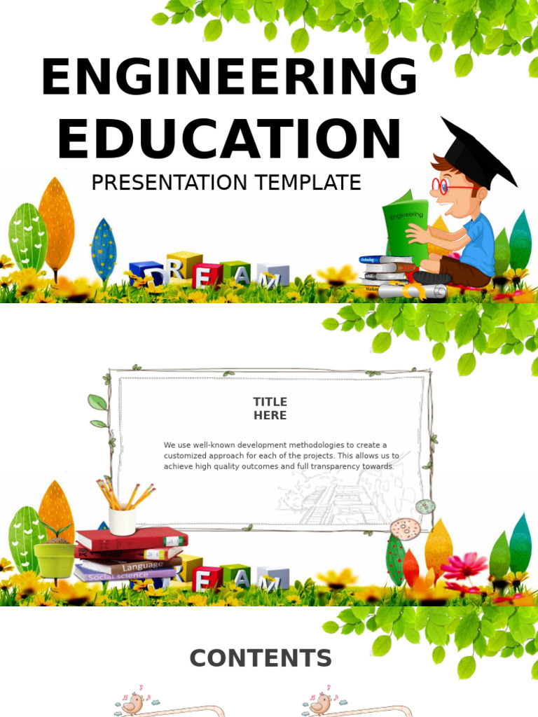 Engineering Education Presentation Template | PDF | Microsoft Power Point