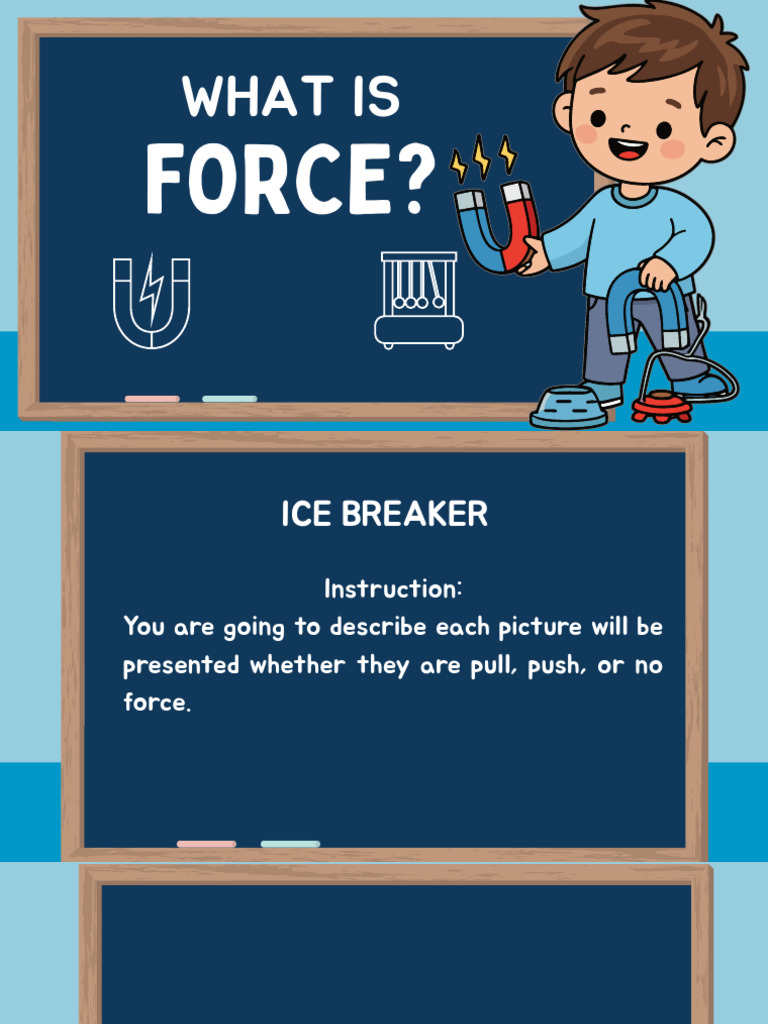 What Is Force Science Presentation in Colorful Illustrative Style ...