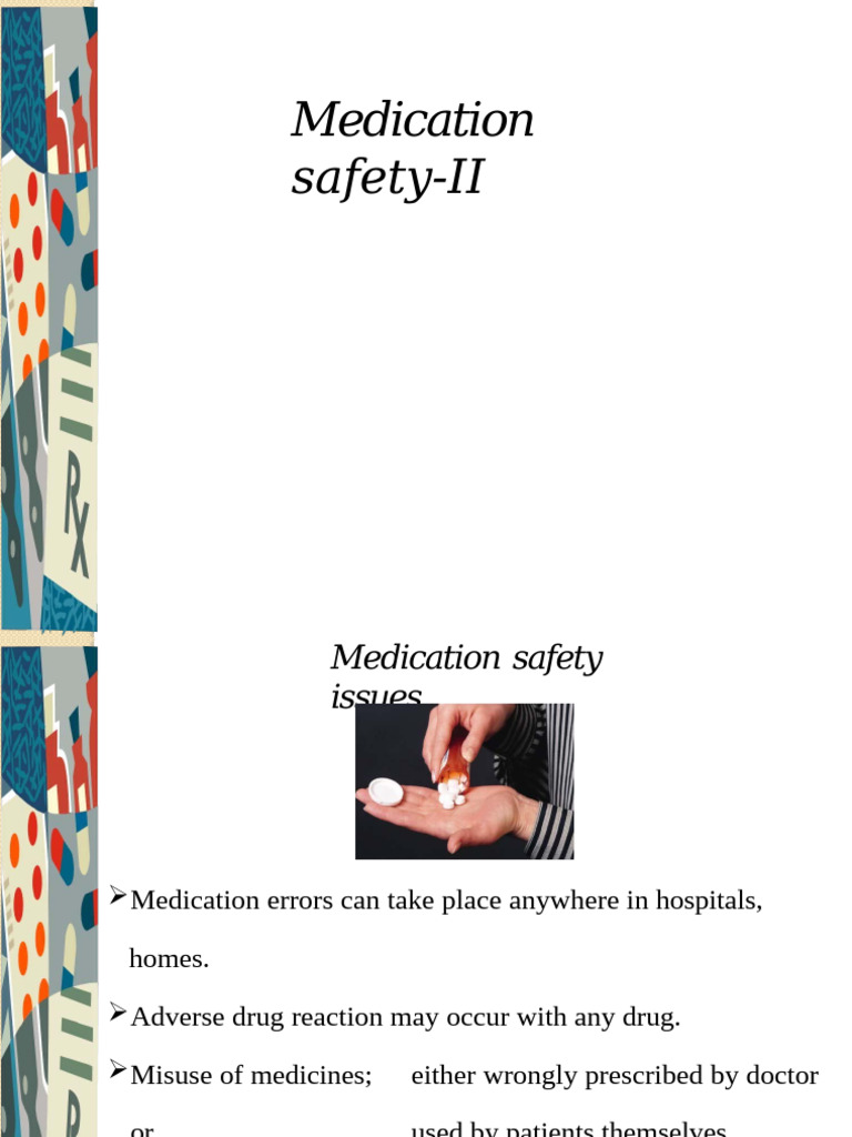 Medication Safety: Errors and Prevention | PDF | Medical Error ...