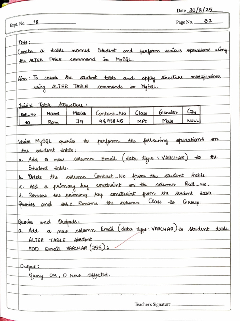 CBSE Class 12 Computer Science Important DBMS Programs | PDF