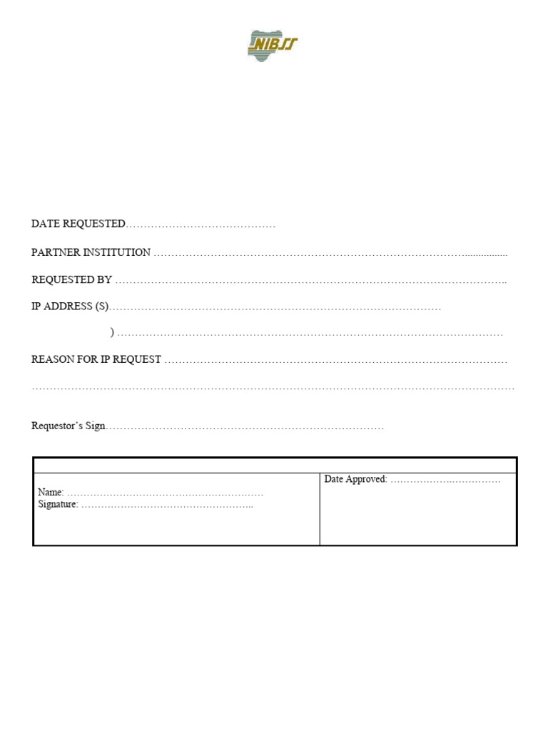 IP Permit Form | PDF