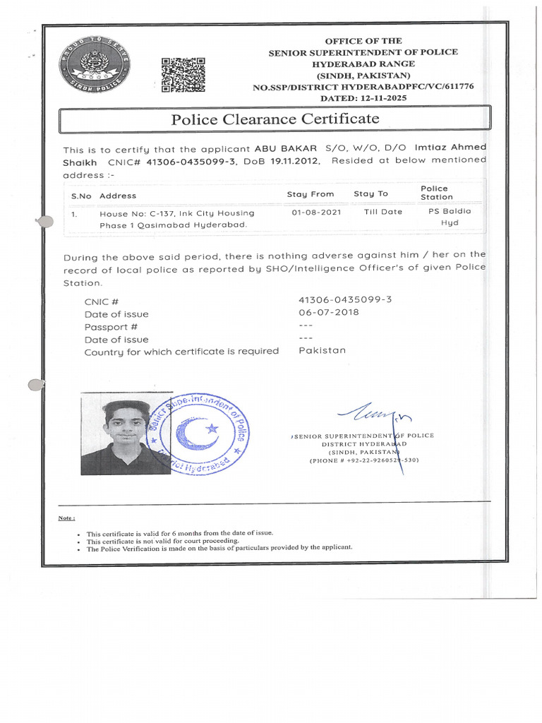 Police Verification | PDF