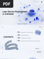 Lean Service Procurement in SAP S/4HANA | PDF | Business | Computing