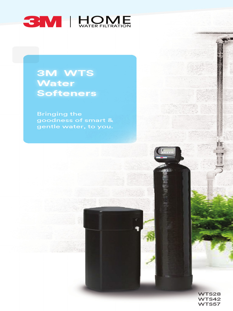 3M - WTS Water Softener - Brochure | PDF | Sodium Chloride | Magnesium