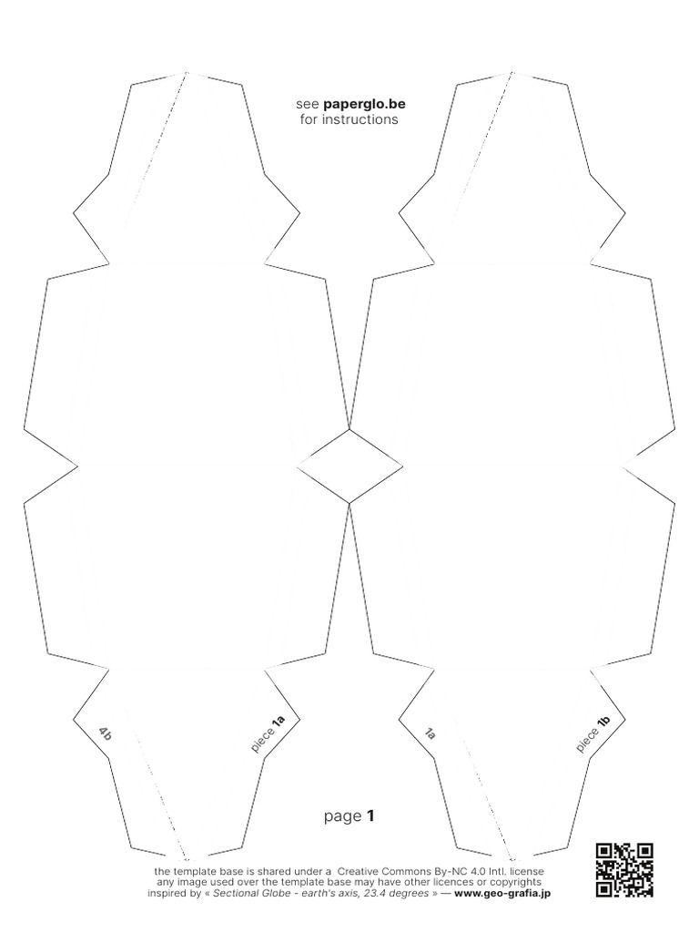 Sectional Globe Template Instructions | PDF | Creative Commons | License