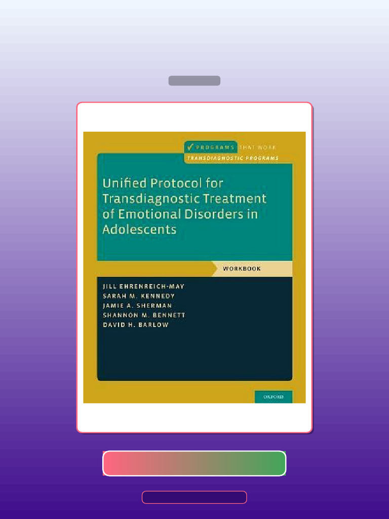 Test Bank for Unified Protocol for Transdiagnostic Treatment of ...
