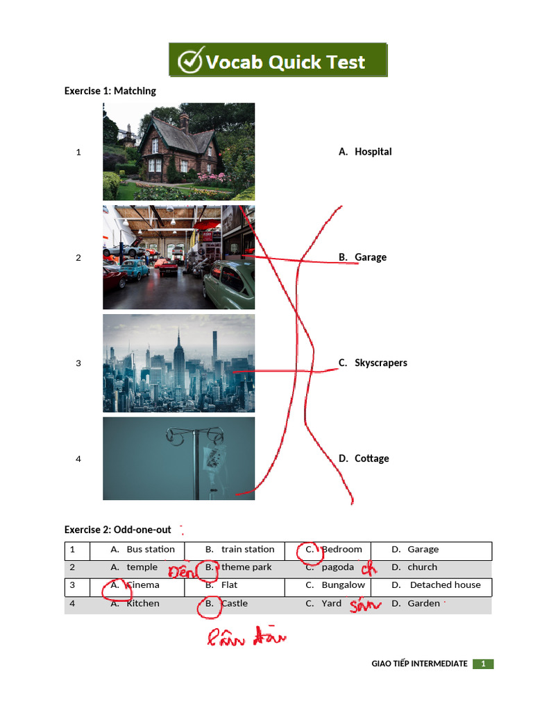 Vocab Quick Test | PDF