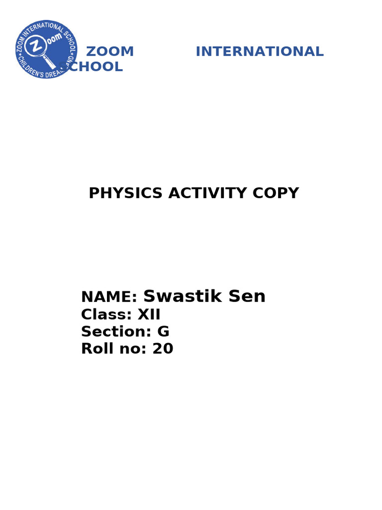 Zoom International School | PDF