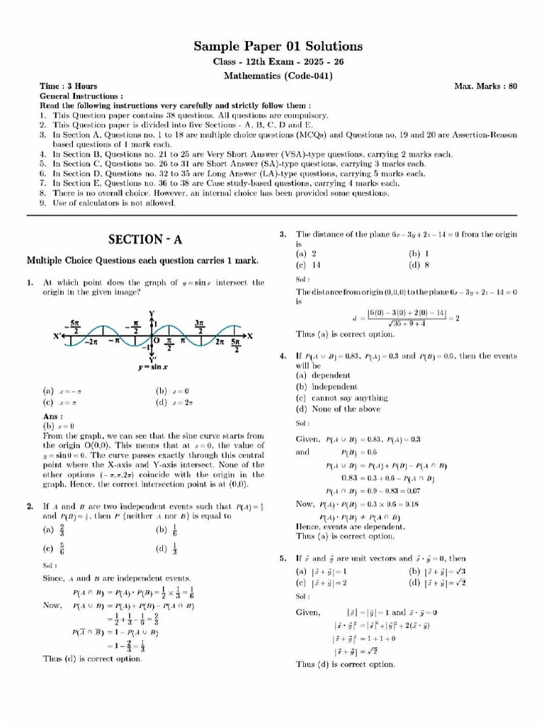 Sample 1 Nodia Sample Paper | PDF