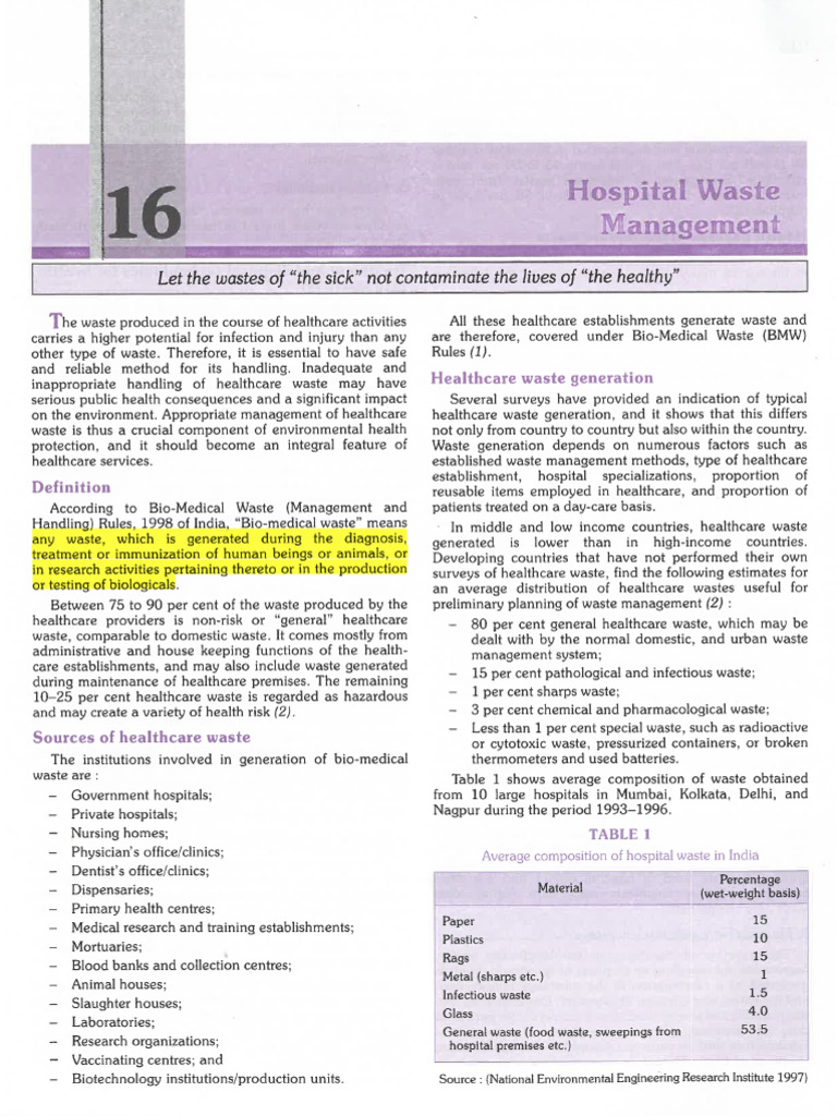 Effective Hospital Waste Management | PDF | Waste | Incineration