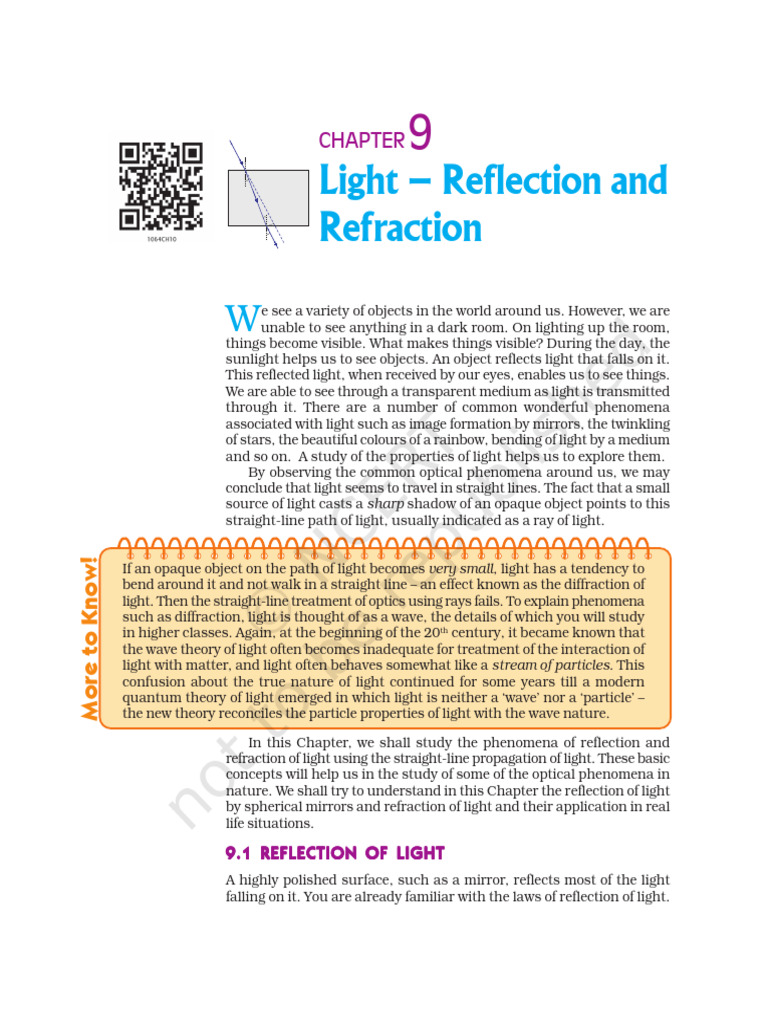 Class 10 th physics_250318_124455 | PDF | Mirror | Light