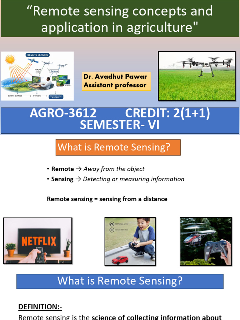Lect.3 Remote Sensing | PDF | Remote Sensing | Electromagnetic Radiation