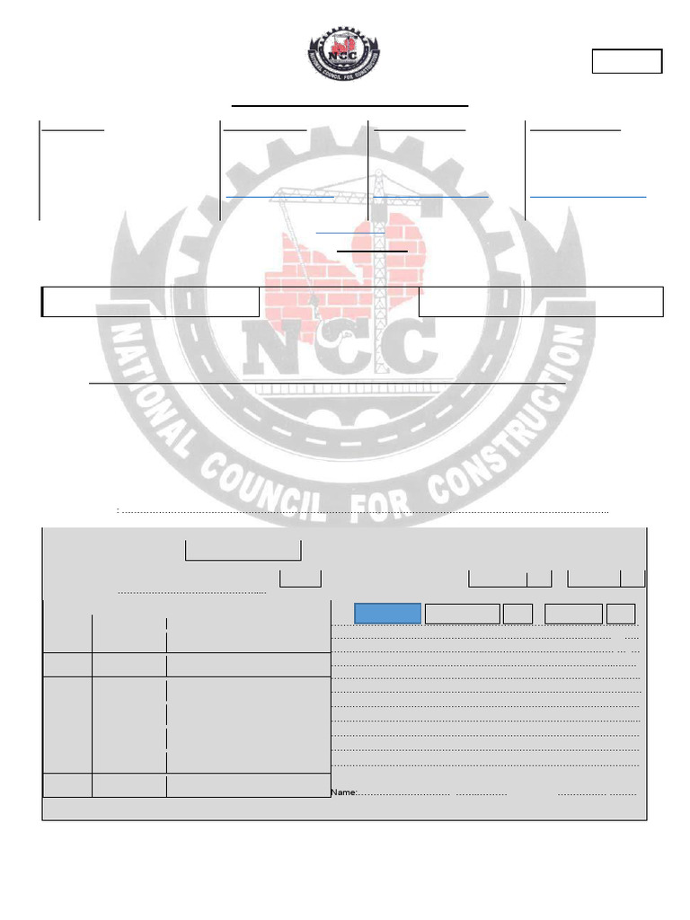 NCC Registration Renewal Application Form | PDF | Bankruptcy | Notary ...