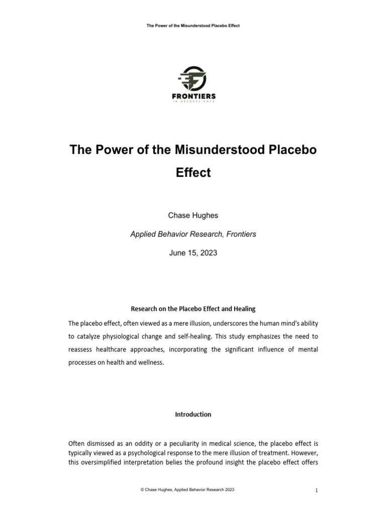 Understanding the Placebo Effect's Power | PDF | Placebo | Analgesic