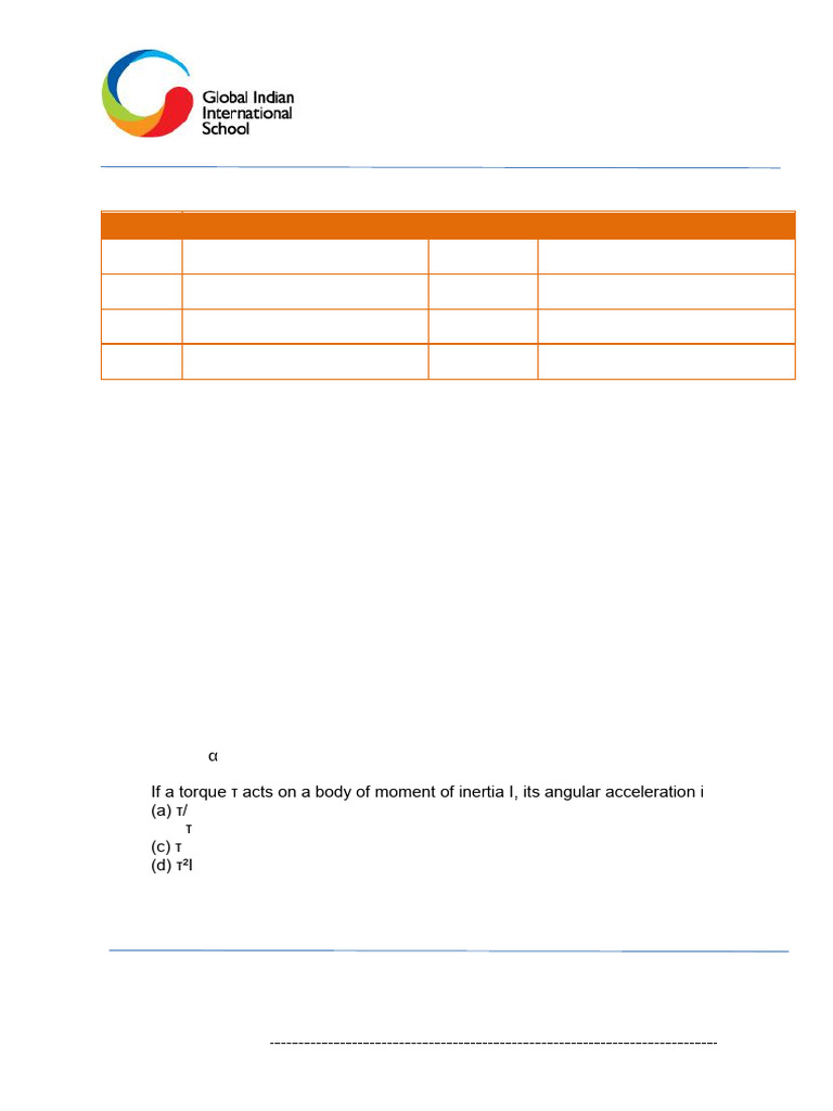 Physics Worksheet: Particles & Motion | PDF | Angular Momentum | Torque