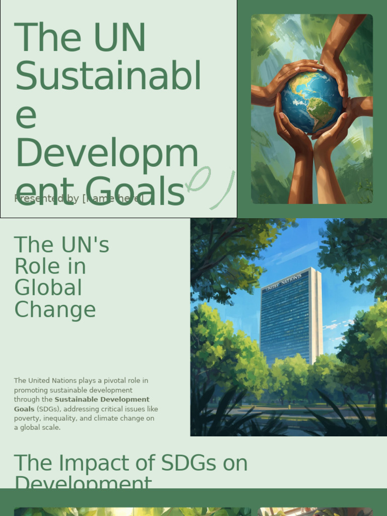 Presentation - The UN Sustainable Development Goals_20260122_191739_0000 | PDF